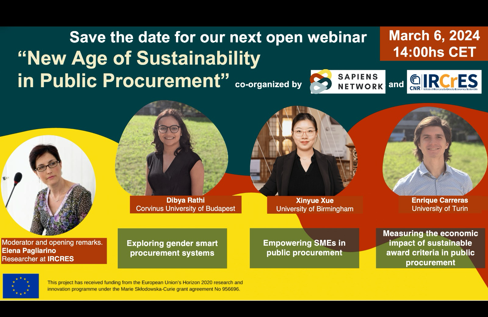 Webinar "New Age of Sustainability in Public Procurement" - IRCRES