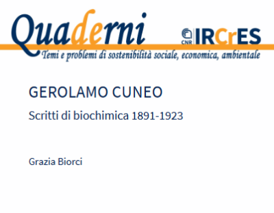 n. 20 Quaderni IRCrES - IRCRES