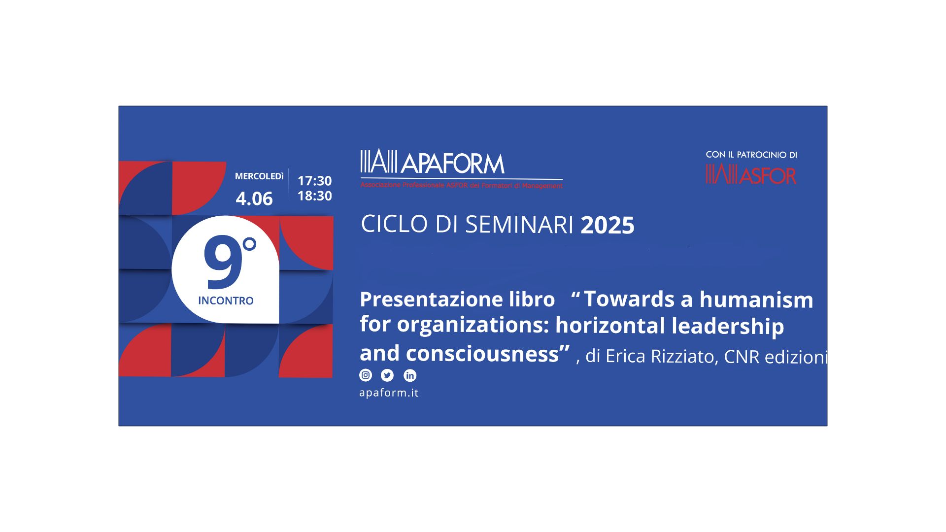 Presentazione online libro "Towards an humanism for organizations: horizontal leadership and ...